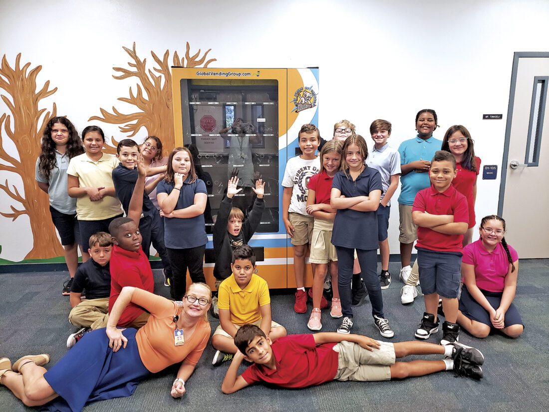 Caloosa Elementary students earn trips to the book vending machine ...